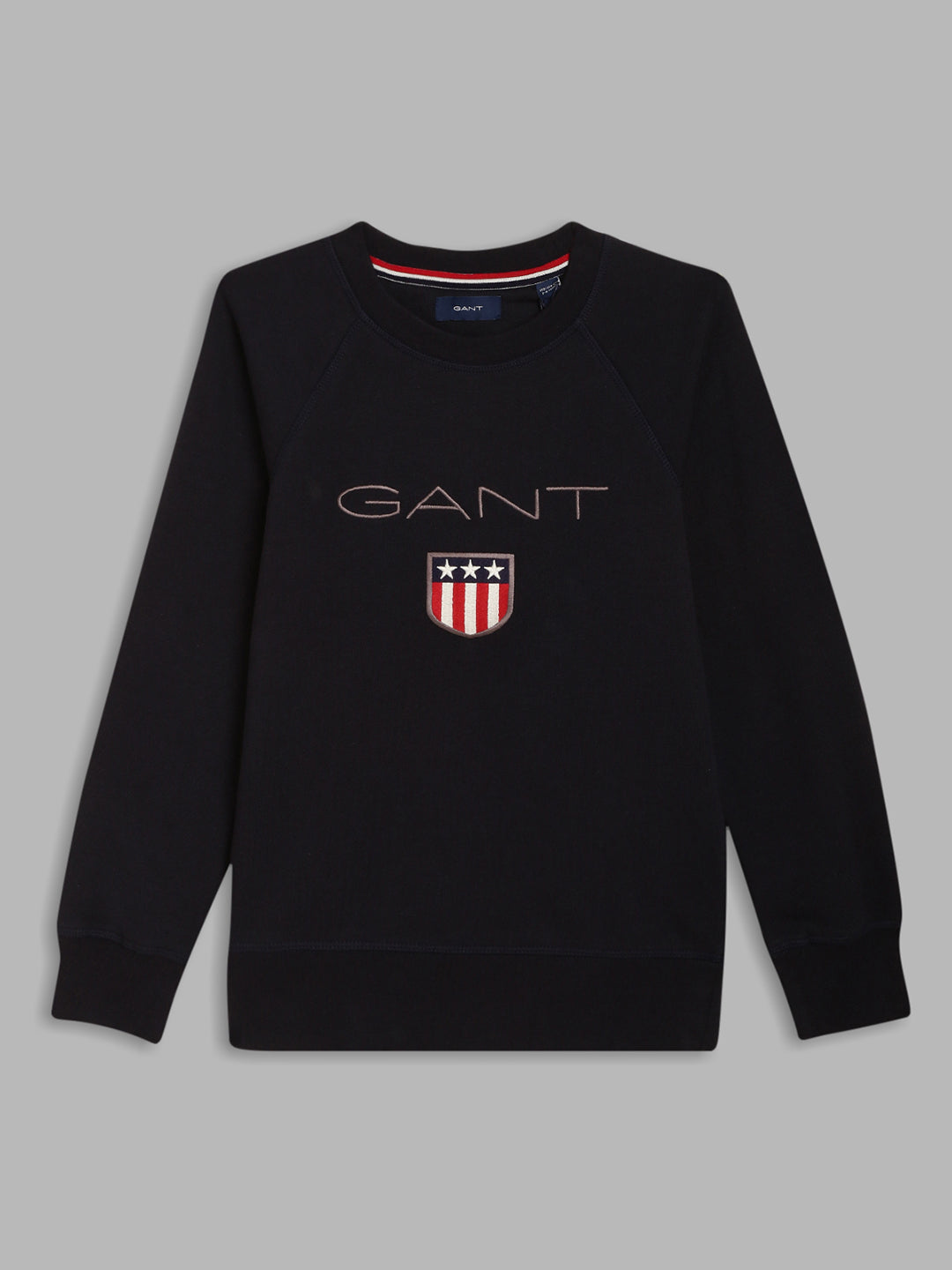 Shop Gant Kids Navy Blue Solid Round Neck Sweatshirt Online – Iconic India