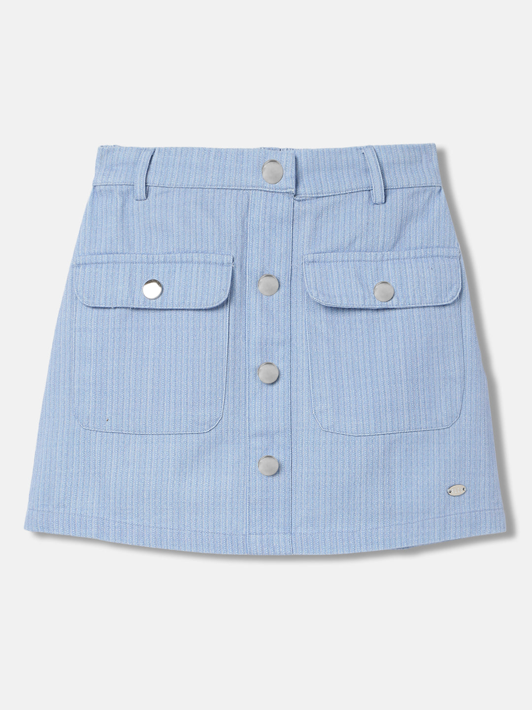Shop Elle Kids Girls Blue Striped Regular Fit Skirt Online – Iconic India