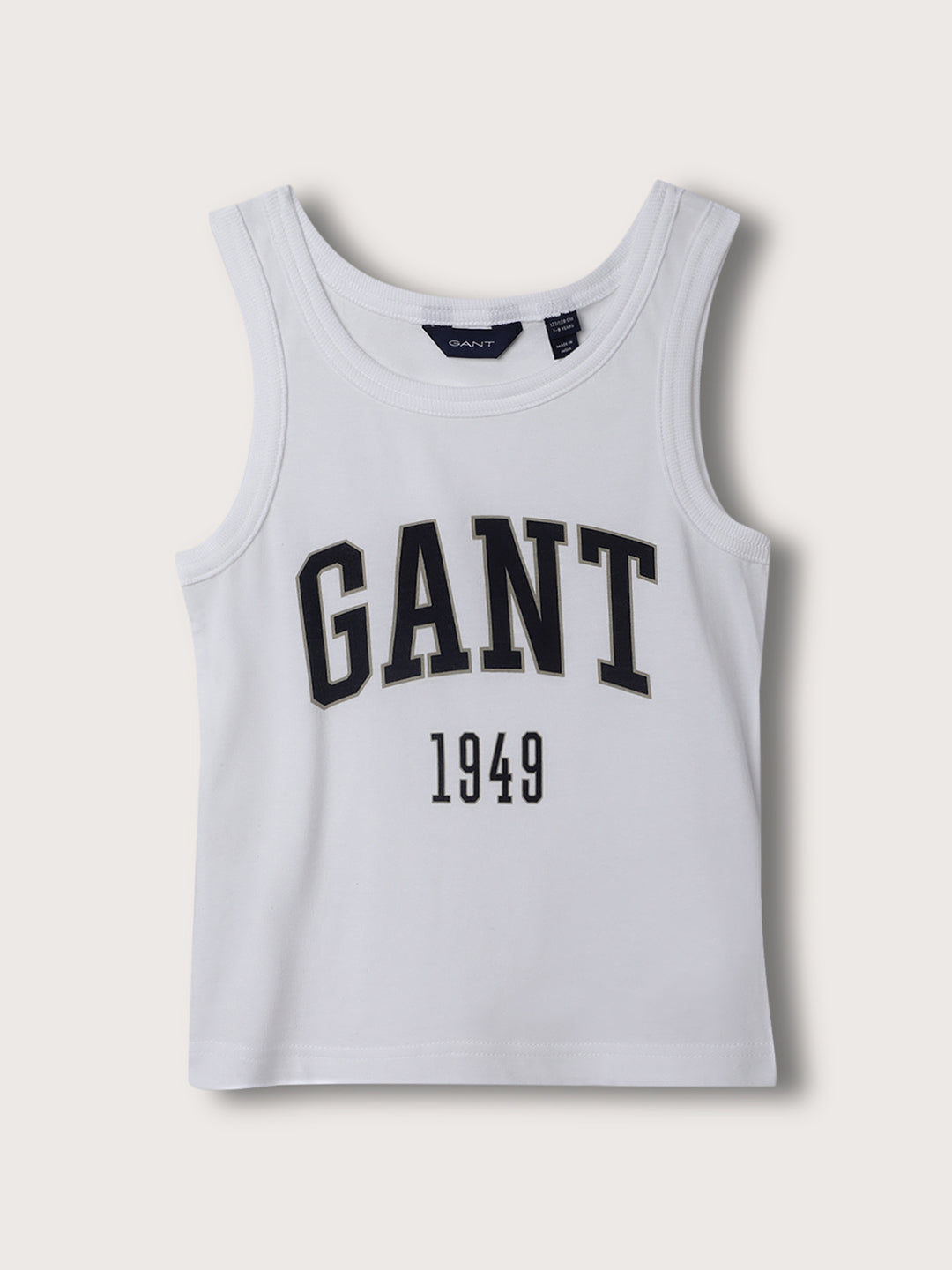 Shop Gant Kids White Logo Slim Fit T-Shirt Online – Iconic India