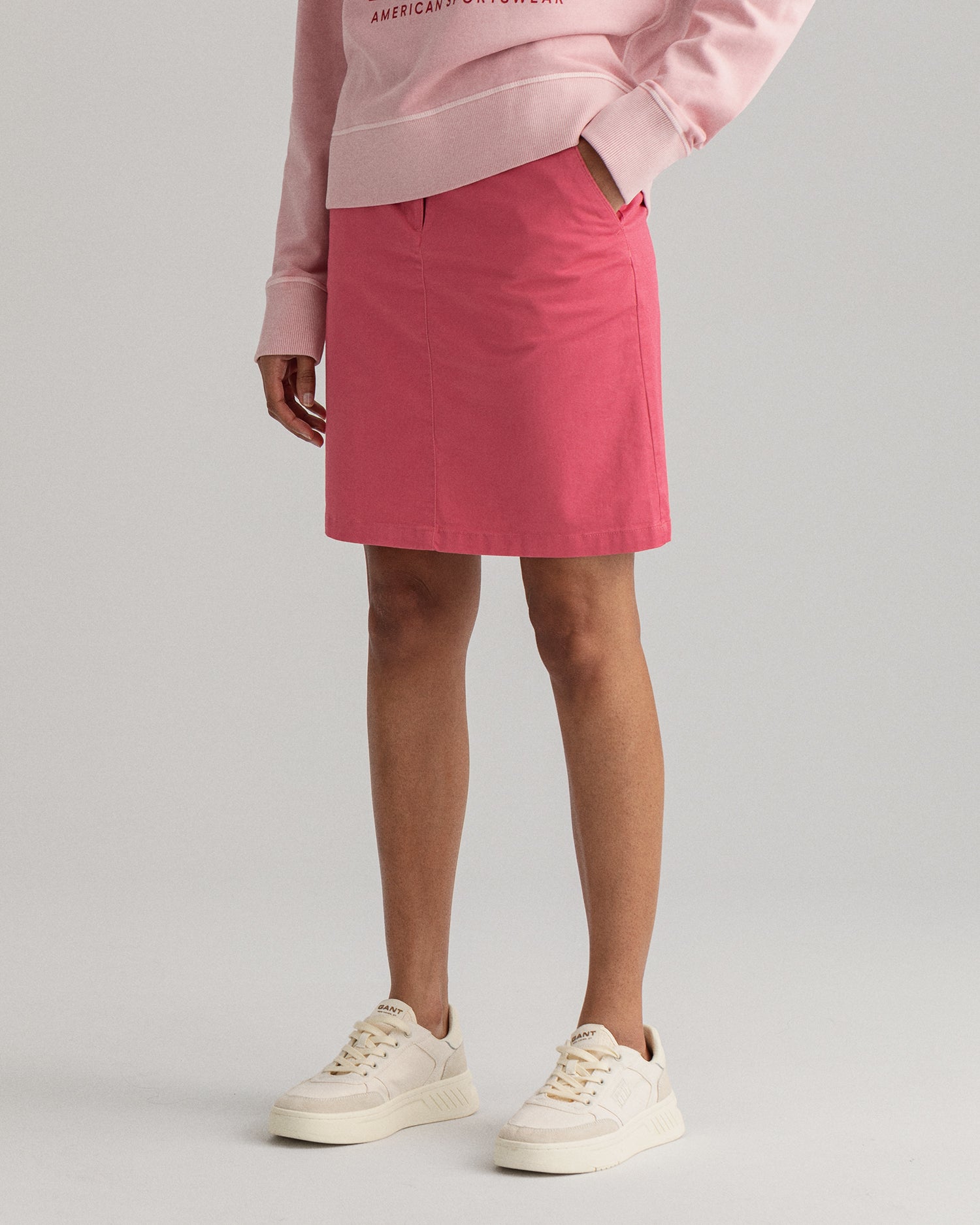 Shop Gant Women Pink Solid Above Knee Length Pencil Skirts Online ...