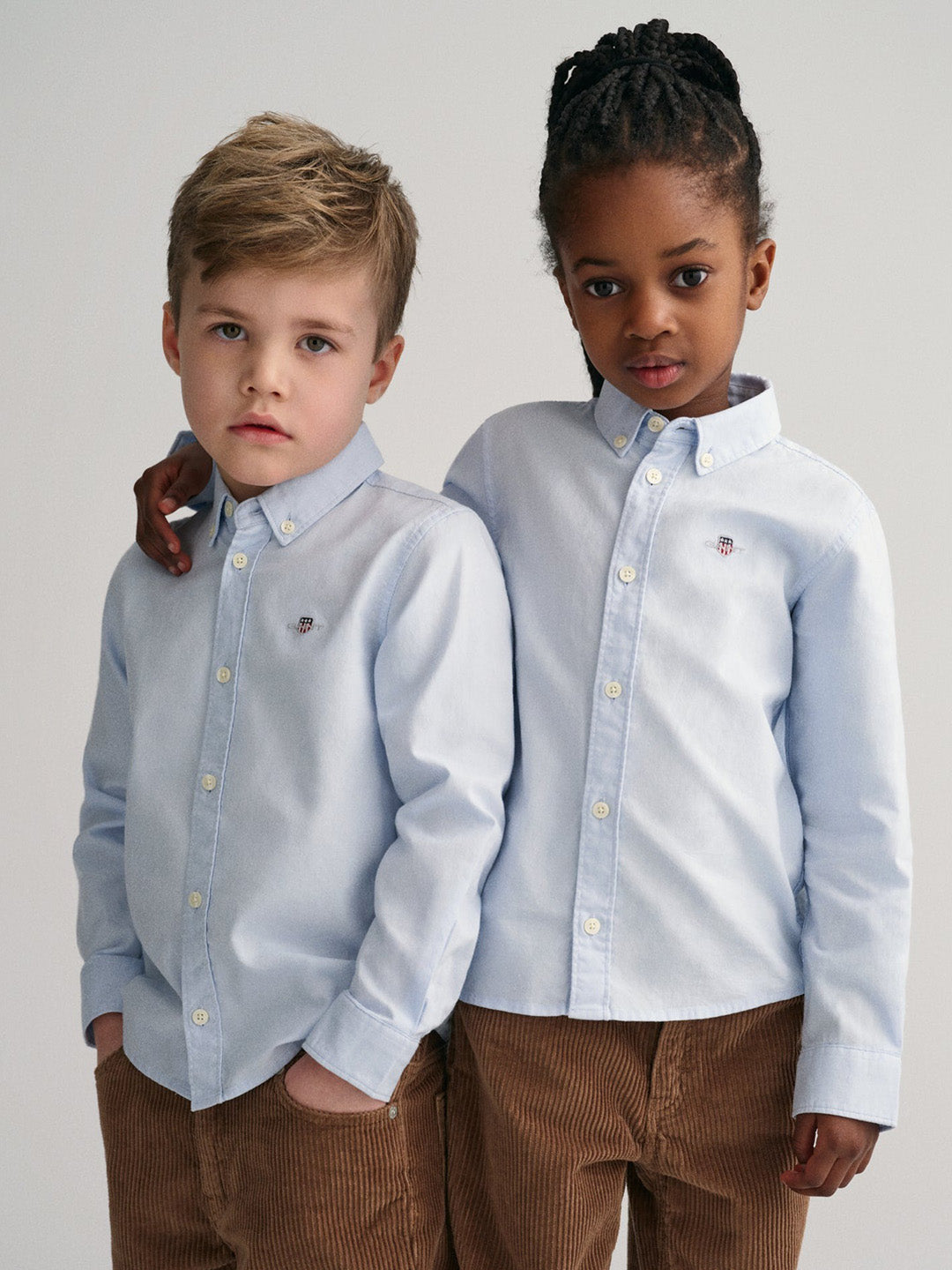 Shop Gant Kids Blue Regular Fit Shirt - GANT India – Iconic India