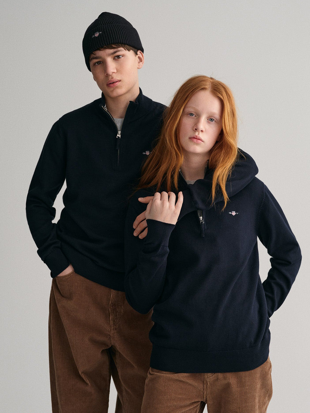 Shop Gant Kids Blue Solid High Neck Sweater Online – Iconic India