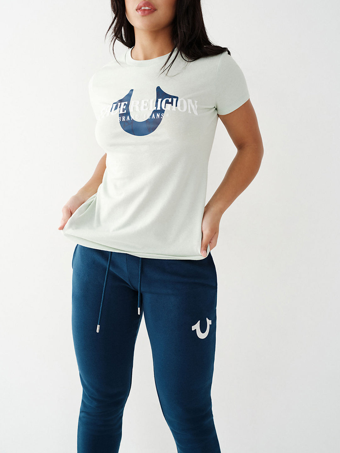 Shop True Religion White Logo Slim Fit T-Shirt Online – Iconic India