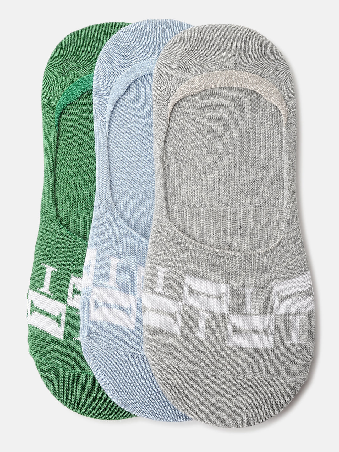 Shop Iconic Men Multicolour Patterned Shoe-liner Socks (Pack of 3 ...