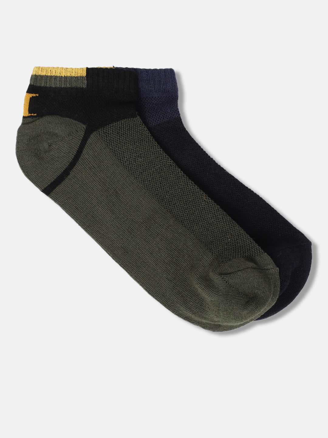 Shop Iconic Men Multicolor Solid Ankle Length Socks (Pack Of 2) Online ...