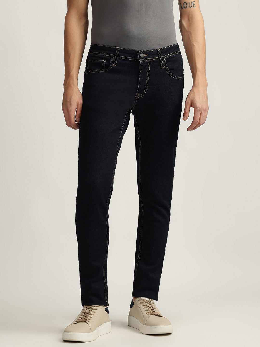 Shop Antony Morato Men Solid Mid-Rise Jeans Online – Iconic India