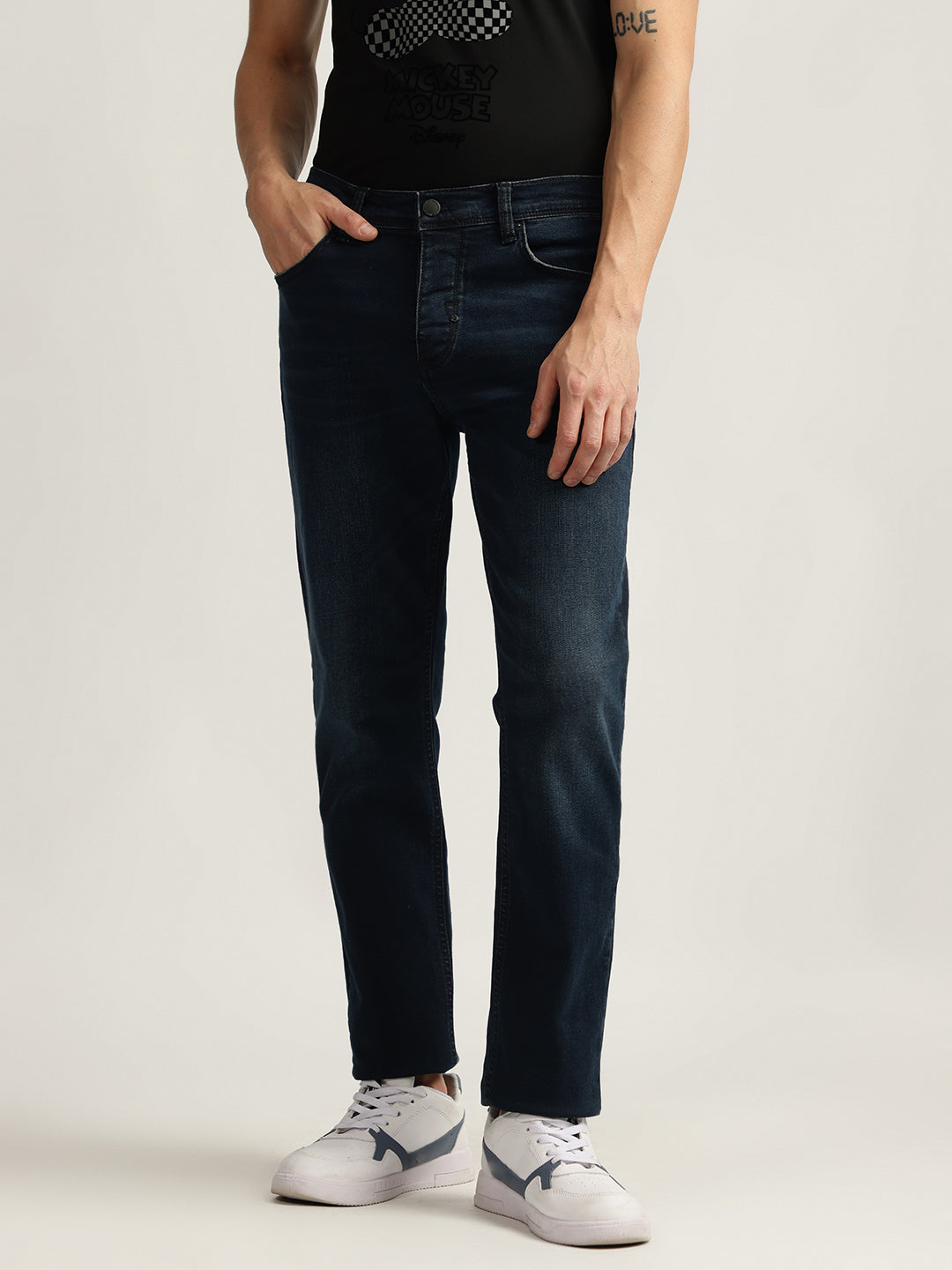 Shop Antony Morato Men Washed Mid-Rise Jeans Online – Iconic India