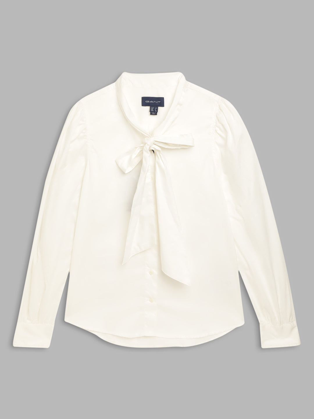 Shop Gant White Gmt Washed Oxford Regular Fit Bow Shirt Online – Iconic ...