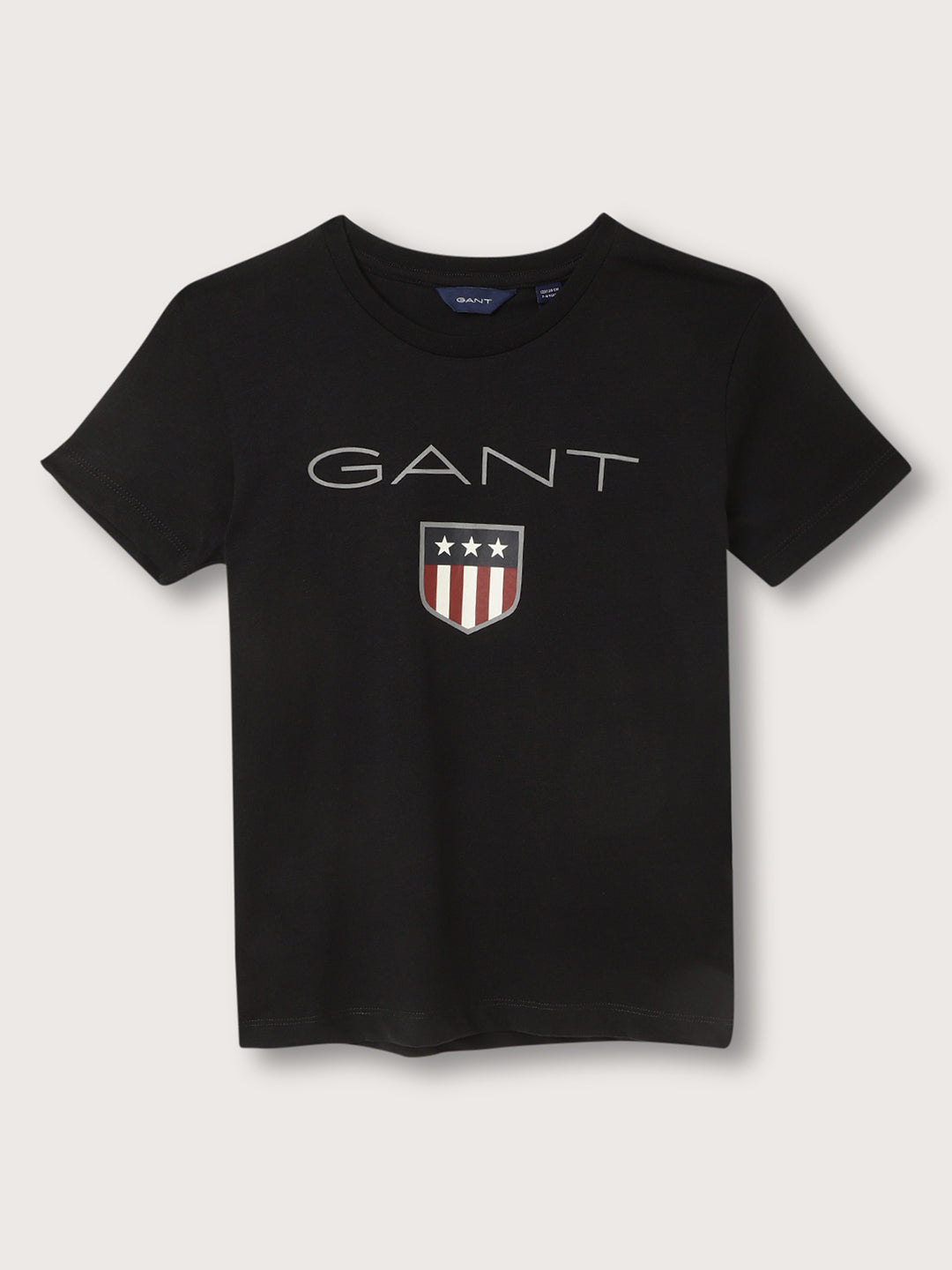 Shop Gant Kids Black Logo Regular Fit T-Shirt Online – Iconic India