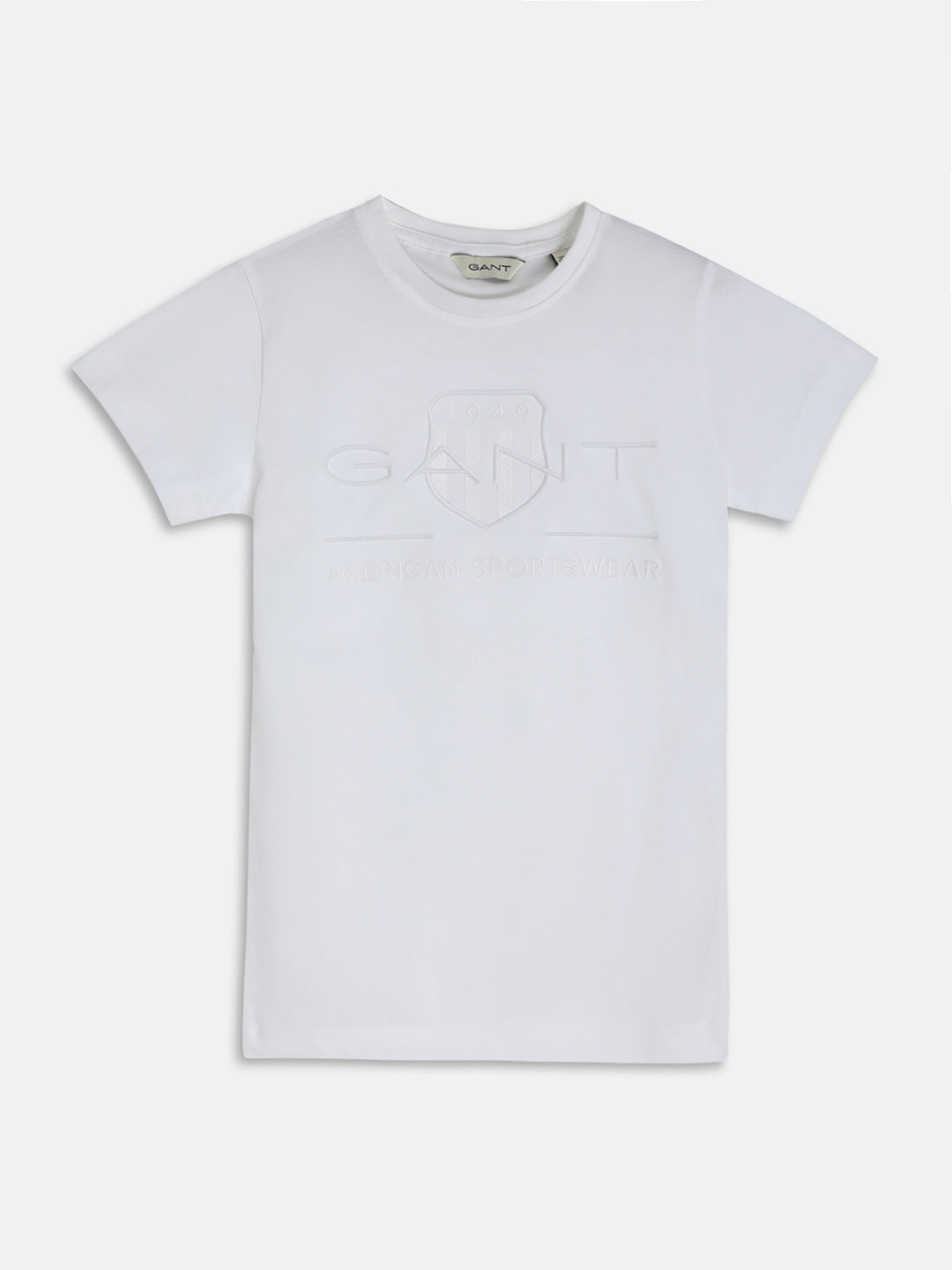 Shop Gant Kids White Logo Regular Fit T-Shirt - GANT India – Iconic India
