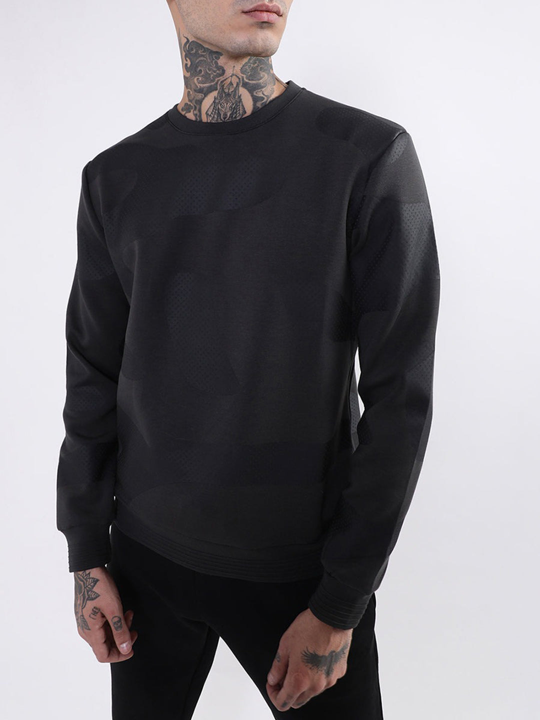 Shop Antony Morato Men Black Printed Sweatshirt Online – Iconic India