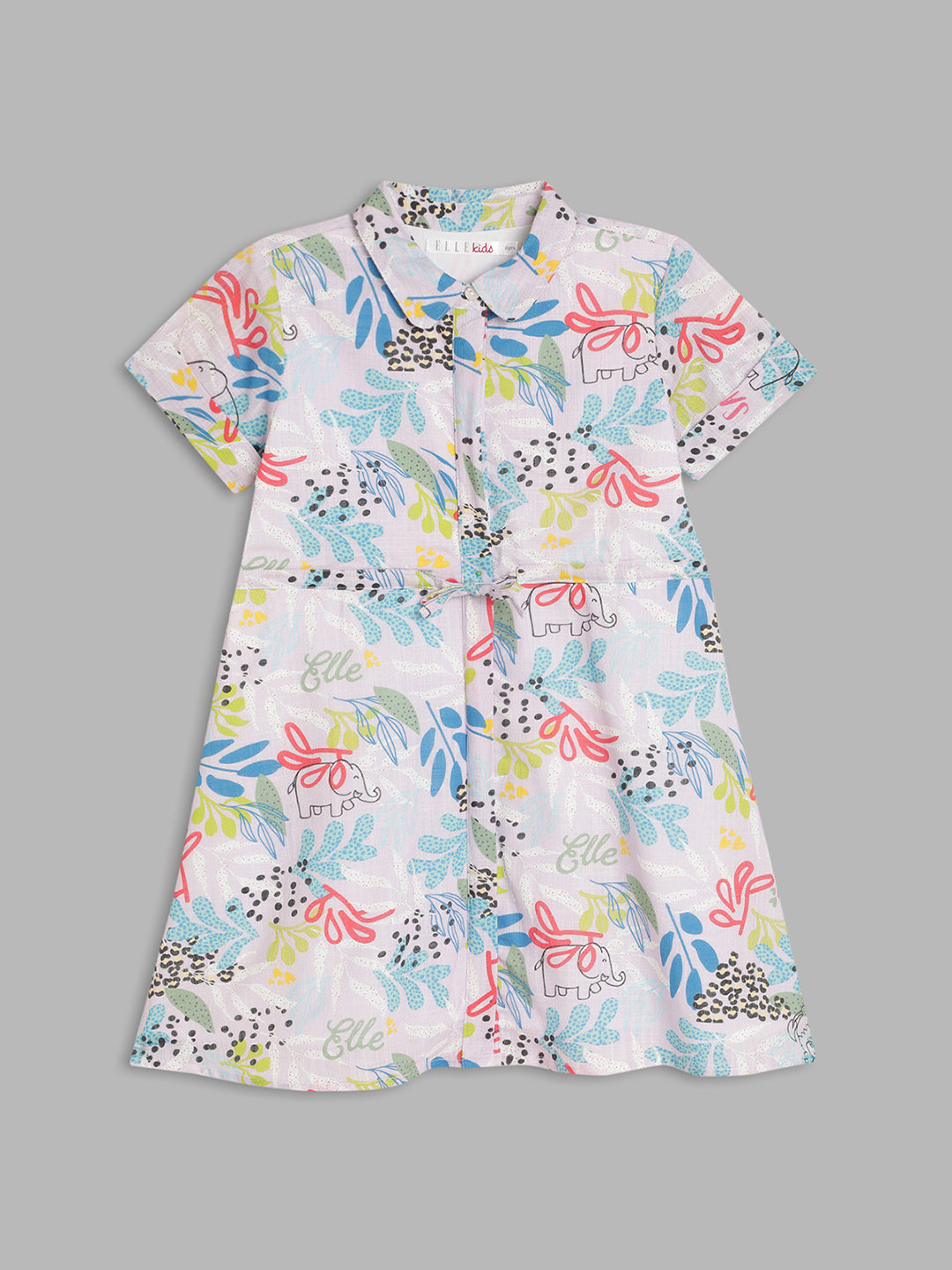 Shop Elle Kids Girls Multi Printed Collar Dress Online – Iconic India