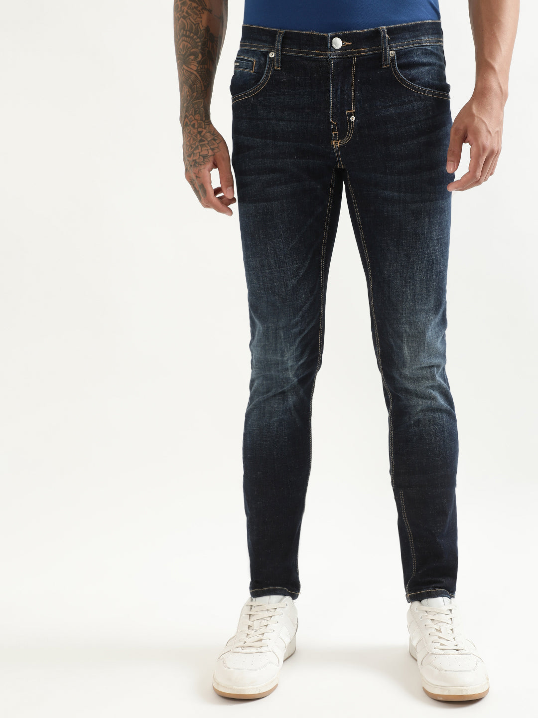 Shop Antony Morato Men Super Skinny Fit Cotton Mid-Rise Stretchable ...