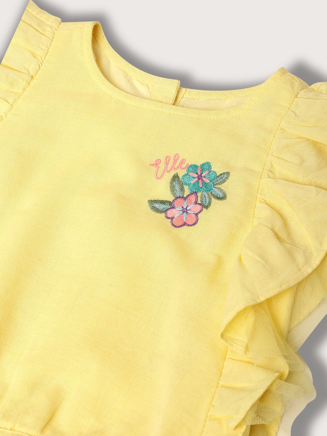 Shop Elle Girls Lemon Yellow Top | ICONIC INDIA