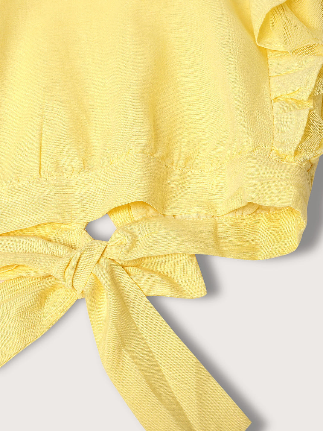 Shop Elle Girls Lemon Yellow Top | ICONIC INDIA