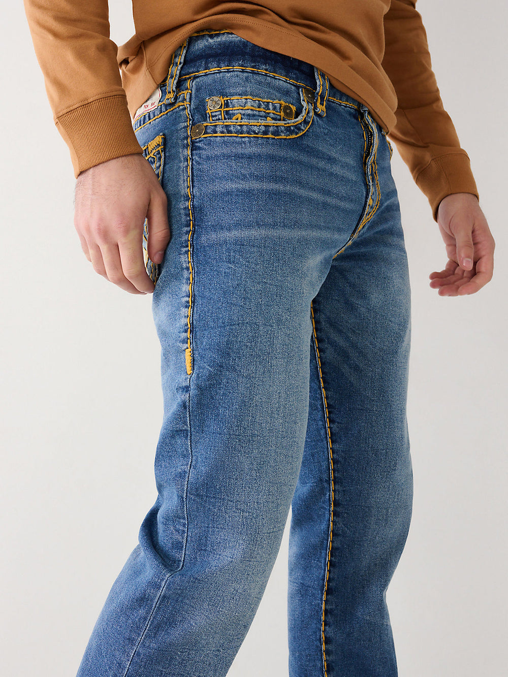 Shop True Religion Men Faded Straight Fit Jeans Online – Iconic India