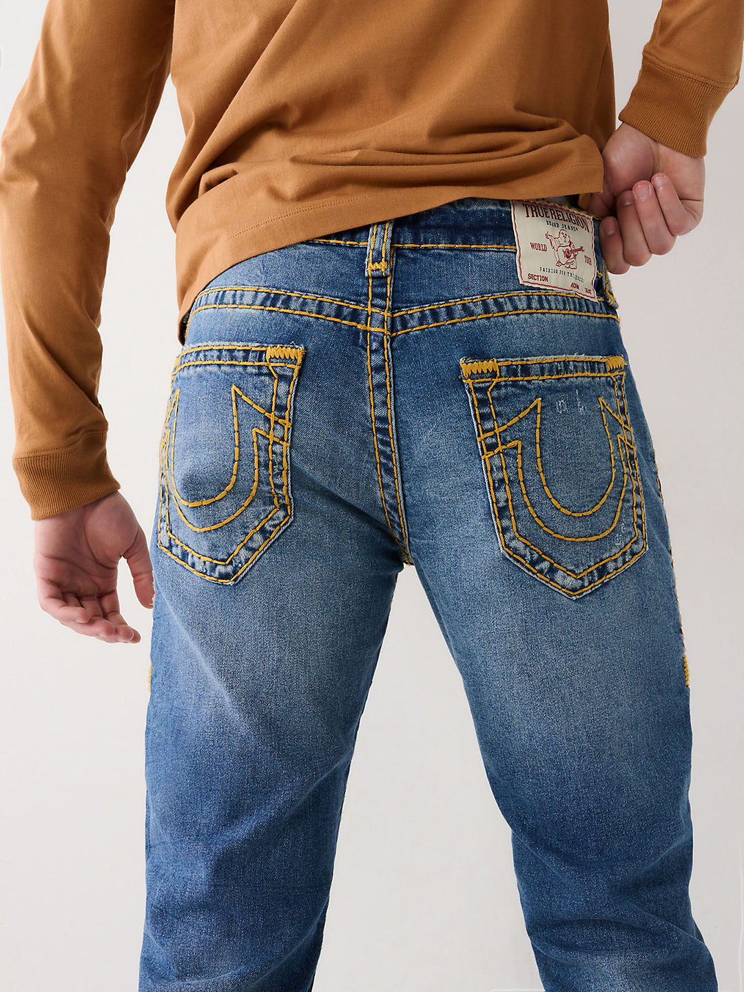 Shop True Religion Men Faded Straight Fit Jeans Online – Iconic India