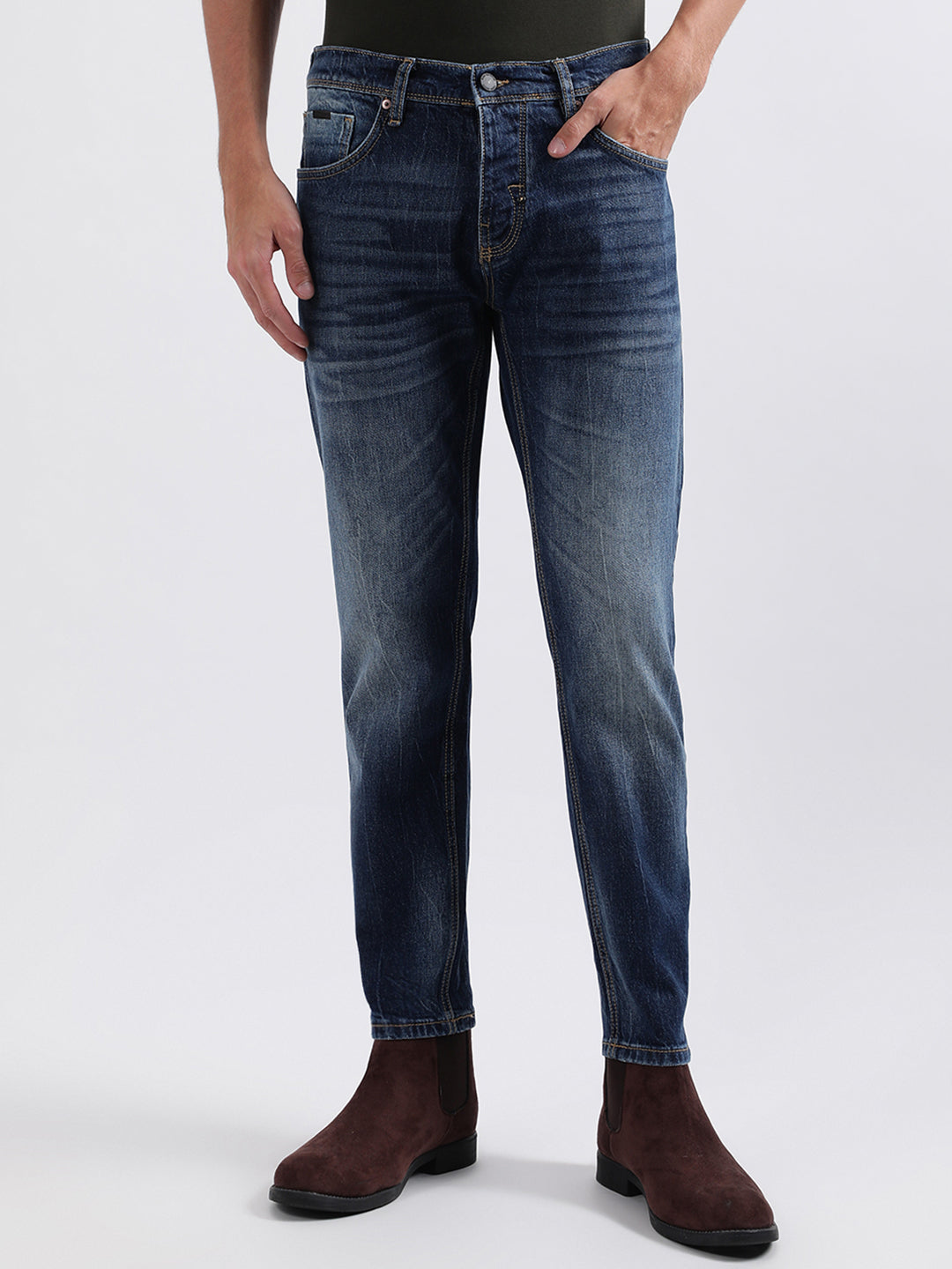 Shop Antony Morato Men Solid Slim Fit Jeans Online – Iconic India